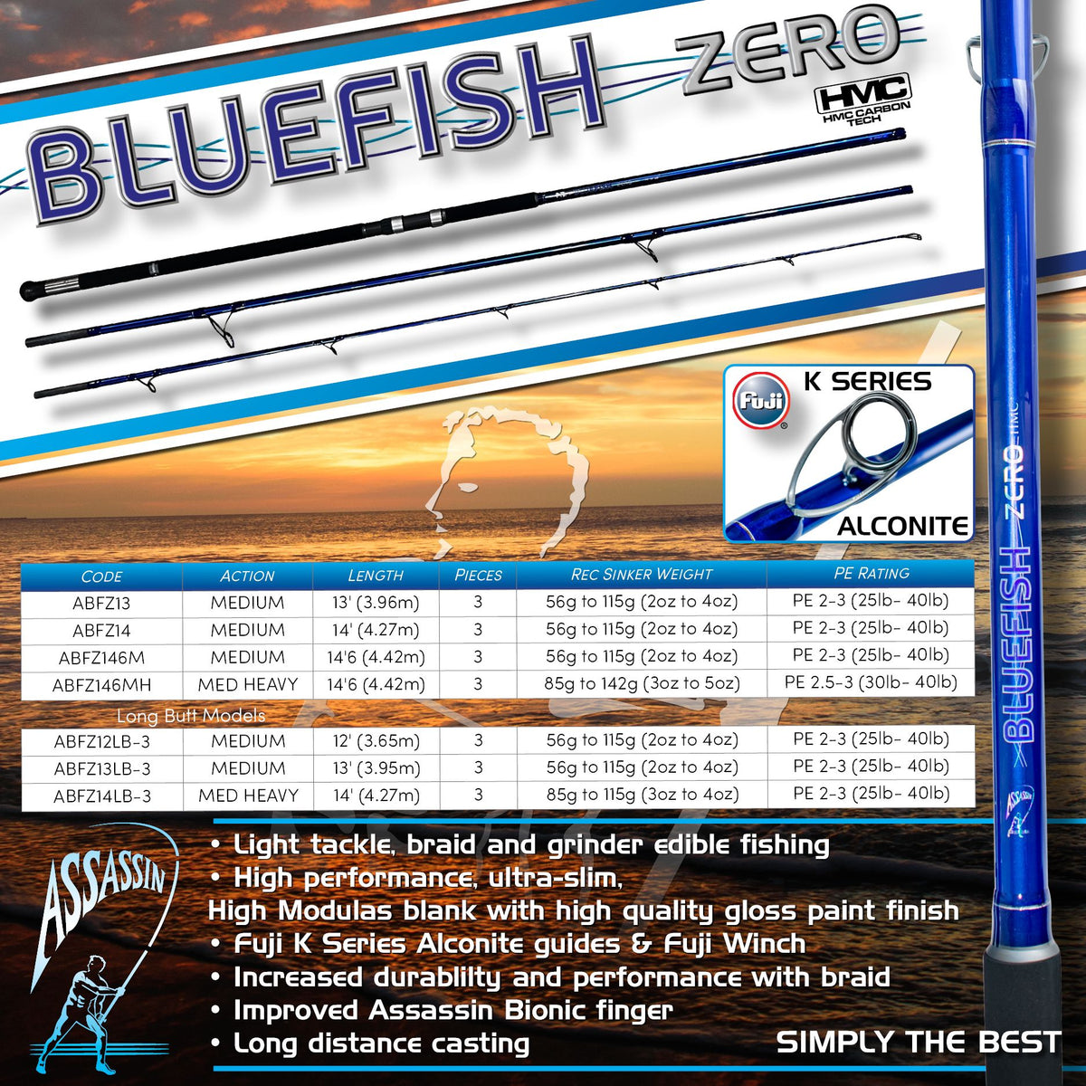 Assassin Bluefish Zero Long Butt – TackleWest
