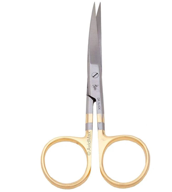 Dr Slick SHC45G Serrated Hair Scissors Curved Gold 4.5in – TackleWest