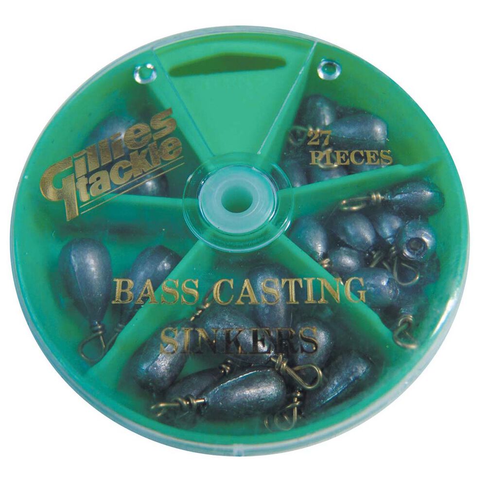 Gillies Bass Casting Sinker Assorted Dial Pack – TackleWest