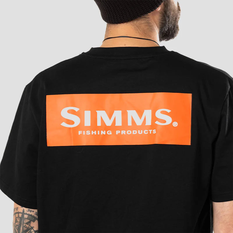Simms Logo Tee Black – TackleWest