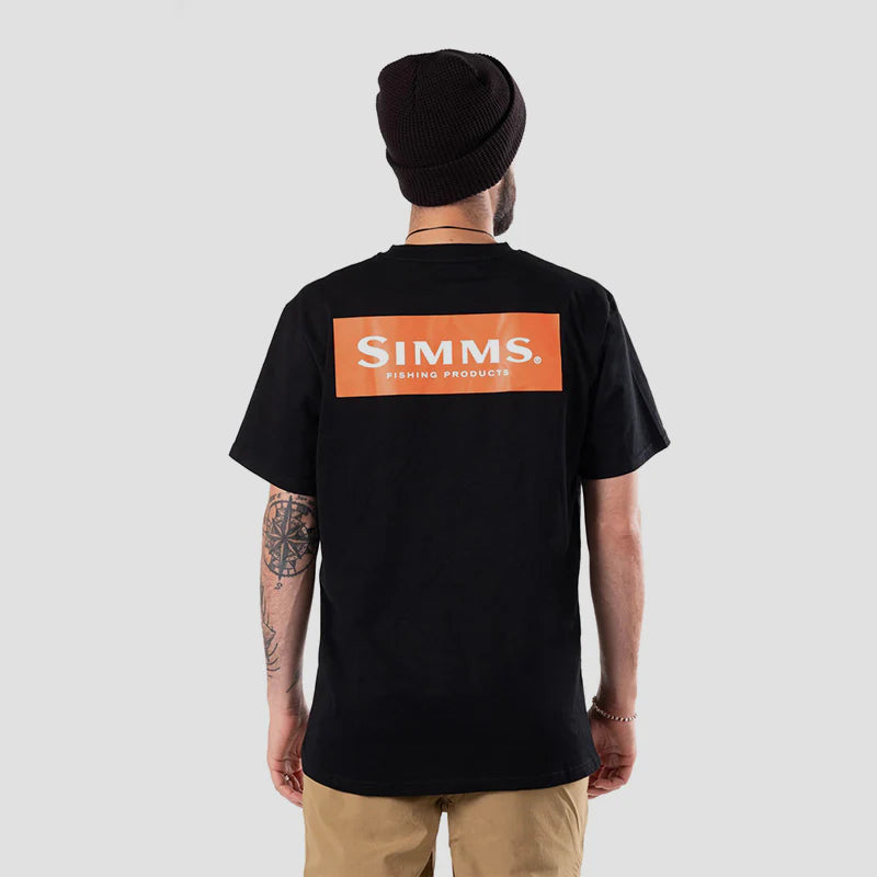 Simms Logo Tee Black – TackleWest