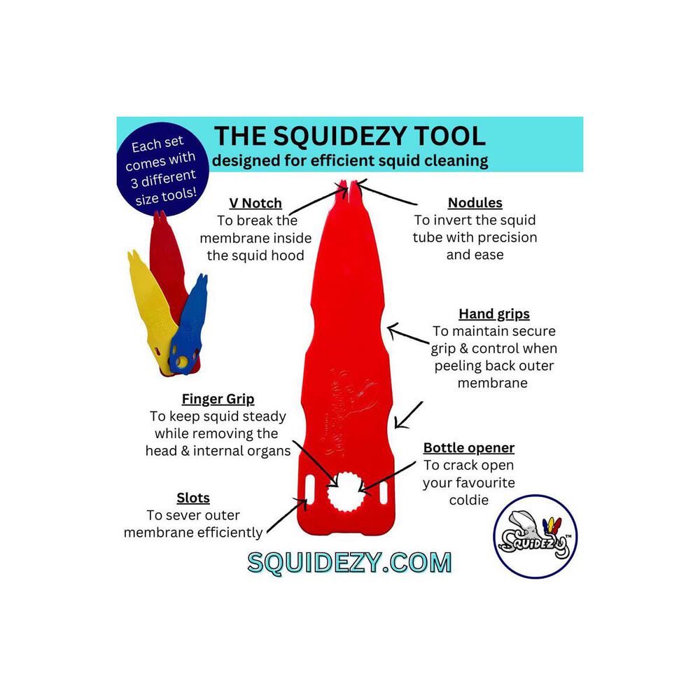 Squidezy Squid Cleaning Tools Set – TackleWest