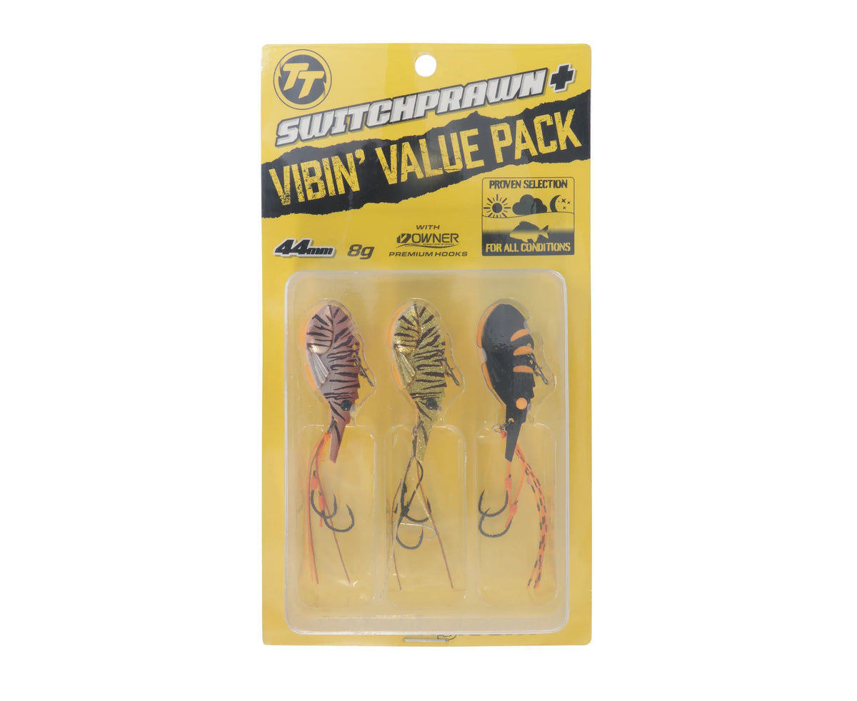 TT Switchprawn Plus Vibin Value Pack 44mm – TackleWest