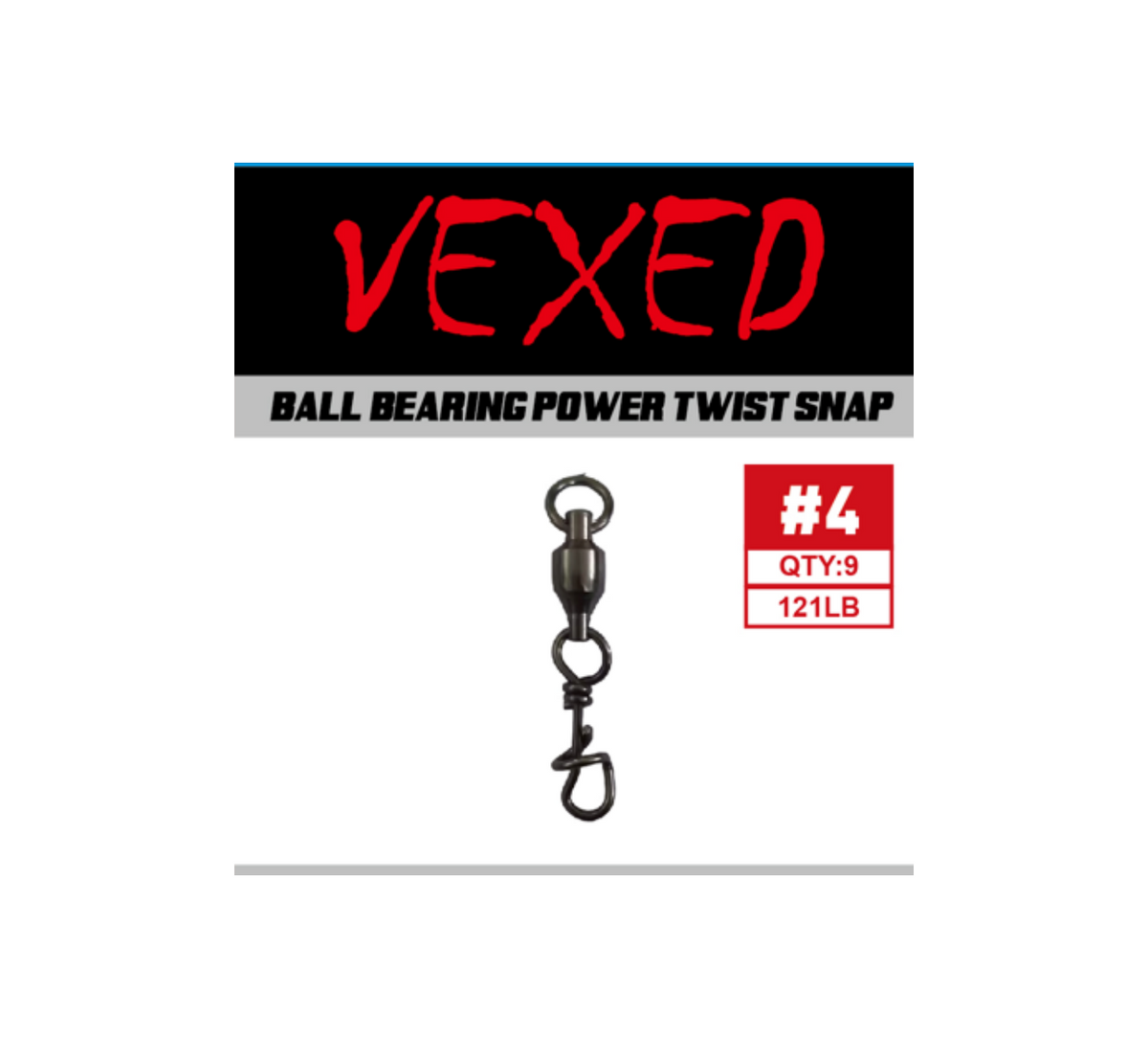 Vexed Ball Bearing Power Twist Snap Swivel – TackleWest