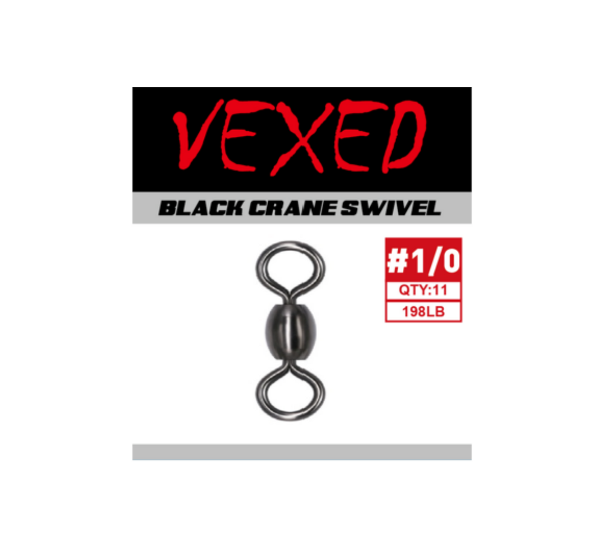 Vexed Black Crane Swivel – TackleWest