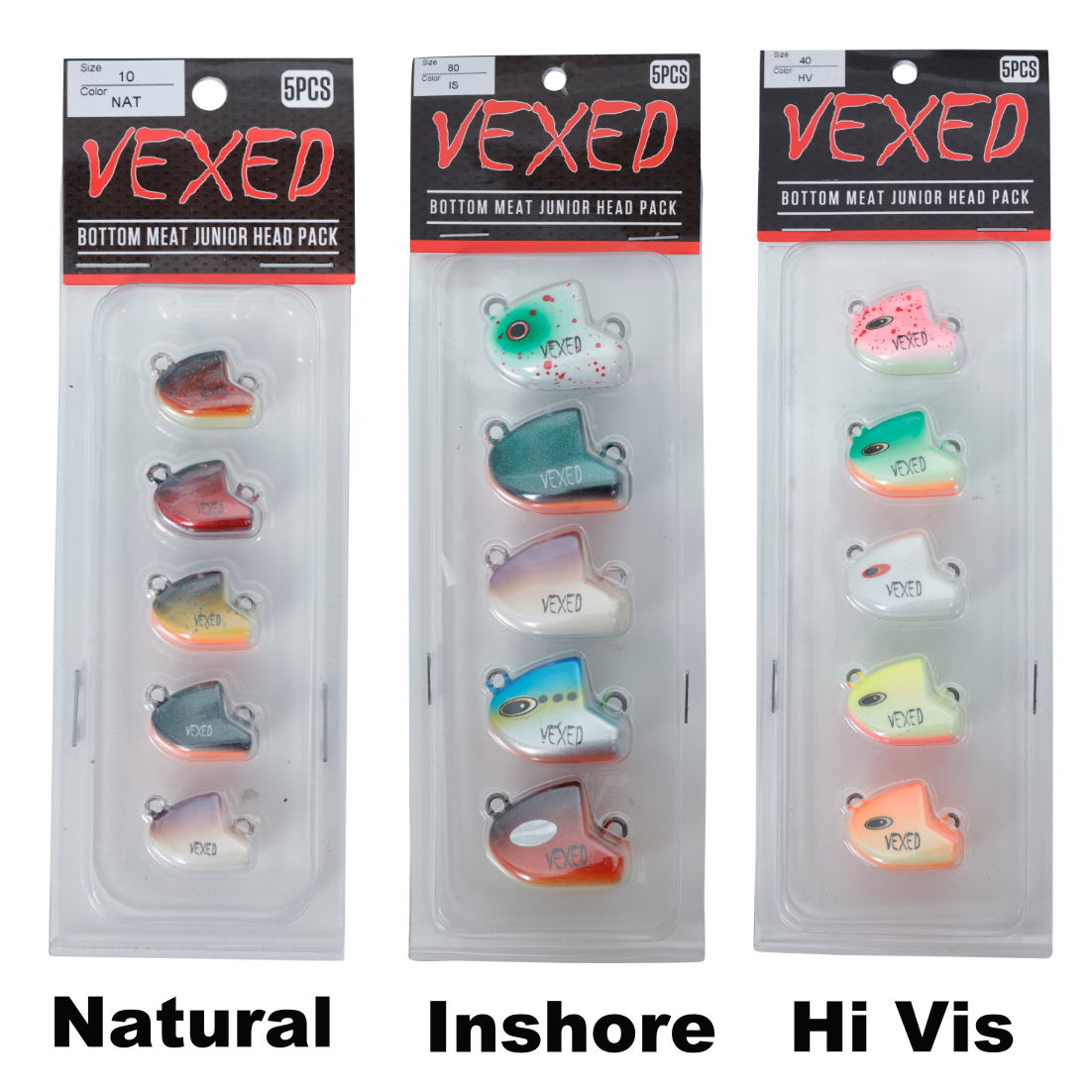 Vexed Bottom Meat Jnr Spare Head Pack – TackleWest