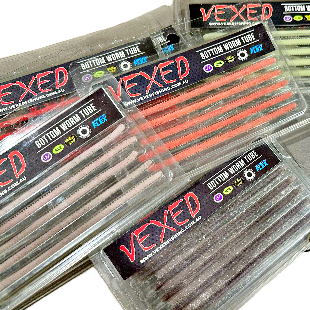 Vexed Bottom Worm Soft Bait Tube 5pk – TackleWest