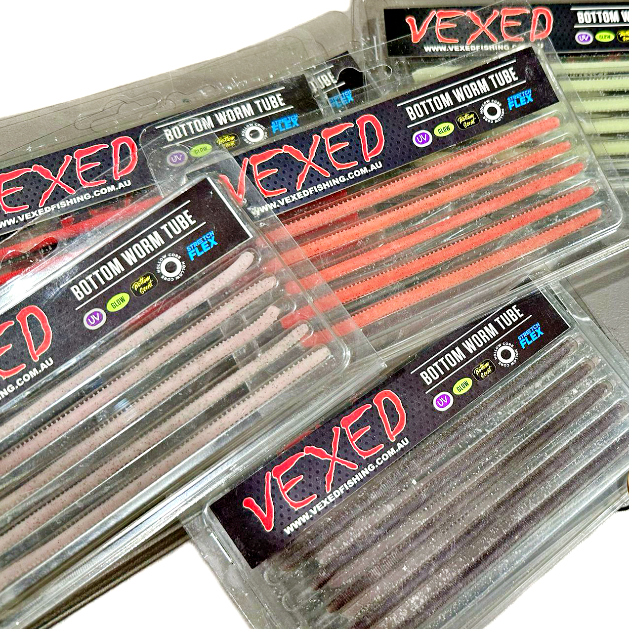 Vexed Bottom Worm Soft Bait Tube 5pk – TackleWest