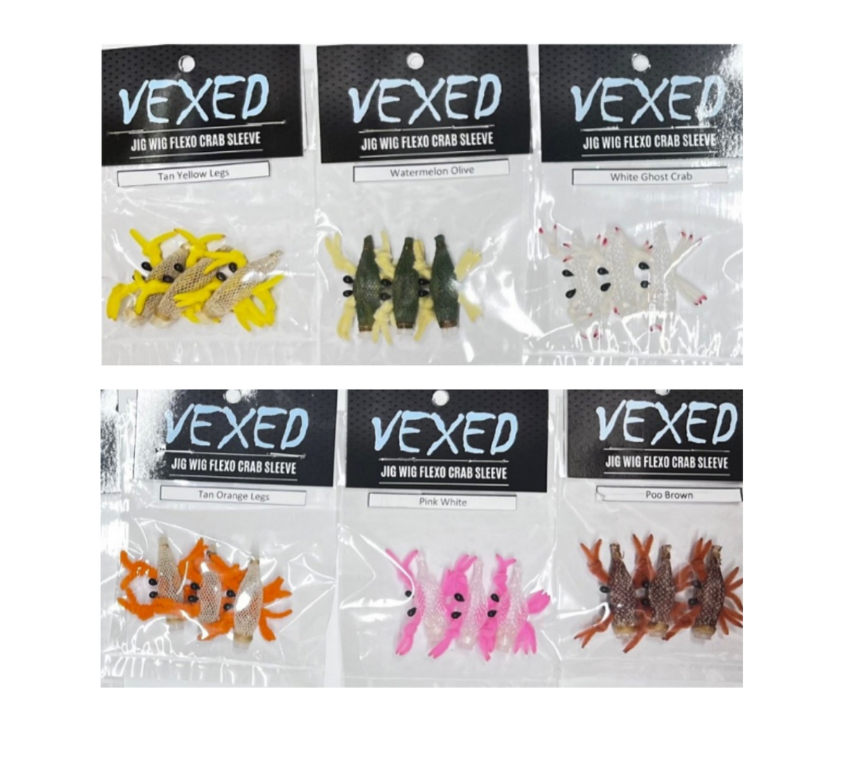 Vexed Jig Wig Flexo Crab Sleeve – TackleWest