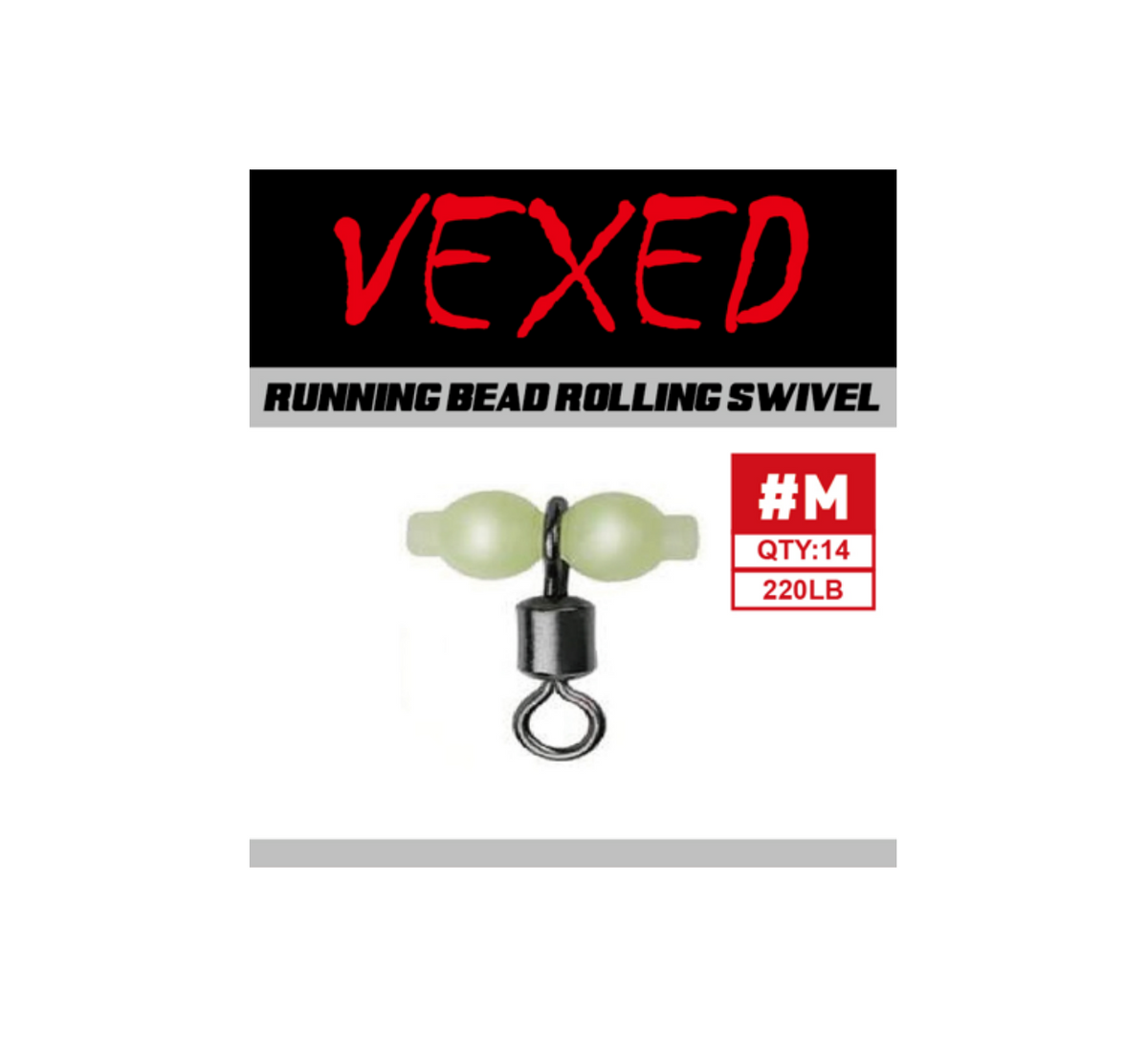 Vexed Running Bead Crane Swivel – TackleWest
