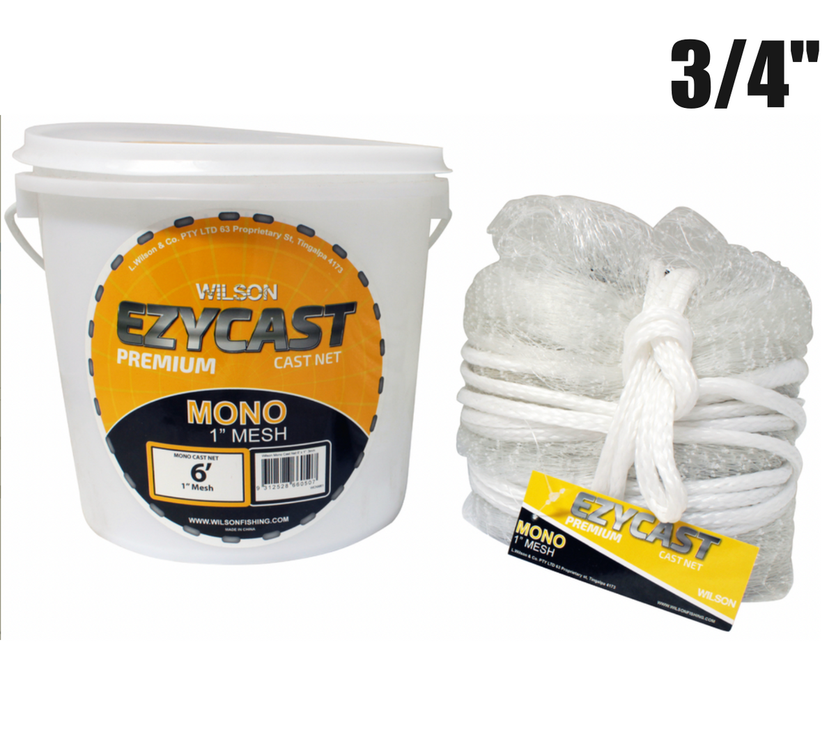 Wilson Ezi-Cast Cast Net Mono 3/4inch Mesh – TackleWest