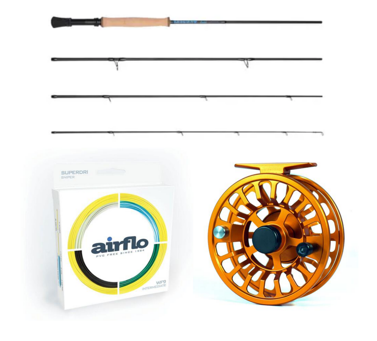 Primal Blitz 9ft 10wt Combo Blitz rod, Flylab Glide reel, Airflo ...